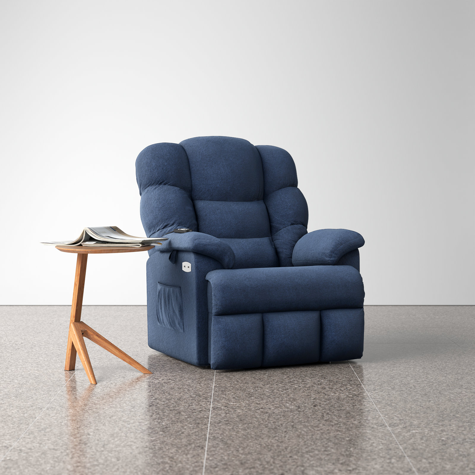 Wade Logan® Anyri Lay Flat Dual Motor Power Recliner Lift Chair with ...