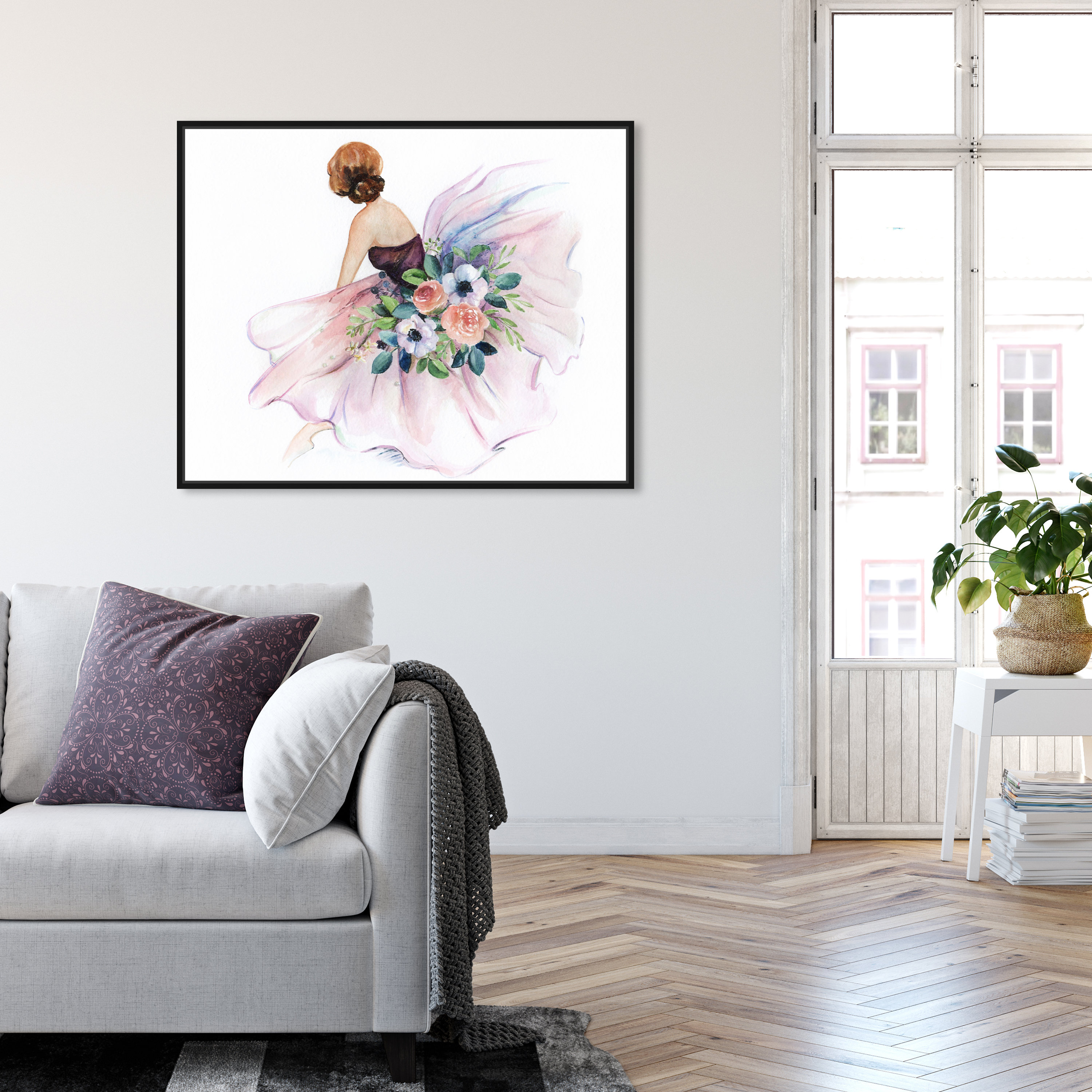 Oliver Gal Floral Ballet, Ballet Dancer Flowers " Floral Ballet " by ...