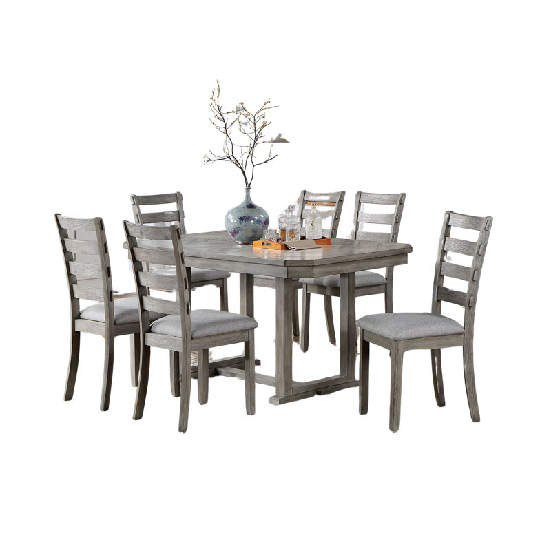 Rosalind Wheeler 6 - Person Dining Table Set (set Of 7) | Wayfair