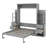 Latitude Run® Lit escamotable mural Murphy avec tablettes, tiroirs et ...