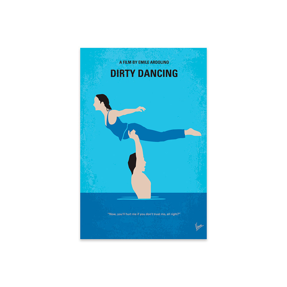 Trinx Dirty Dancing Minimal Movie Poster Print On Acrylic Glass ...