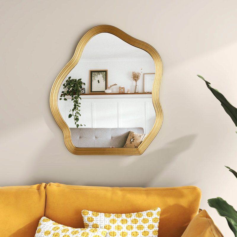 House of Hampton® Hilberto Asymmetrical Cloud Shaped Wall Mirror ...