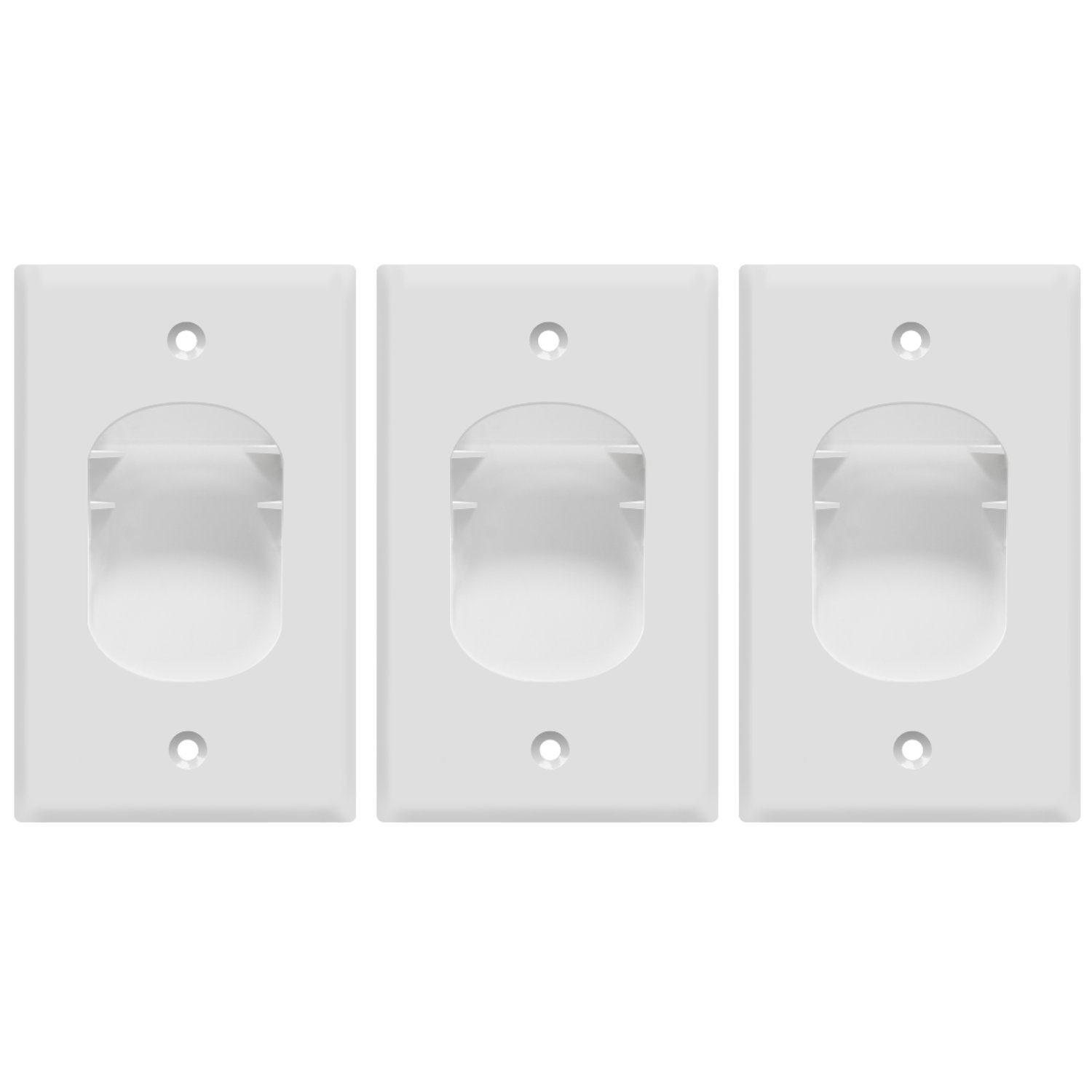 TOPGREENER Cable 1-Gang Single Outlet Wall Plate - Wayfair Canada