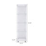 Dovecove 4 Shelves Glass Cabinet Glass Display Cabinet With One Door ...