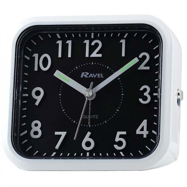 Ravel Analogue Quartz Movement / Crystal Alarm Tabletop Clock | Wayfair.ie