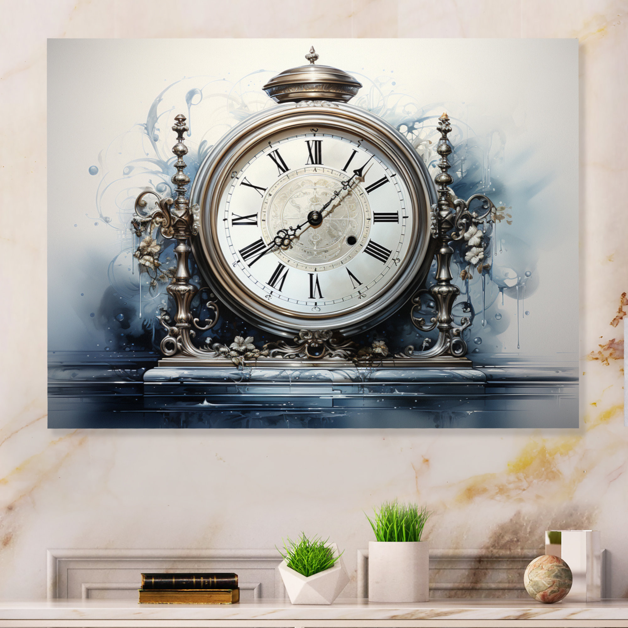 Williston Forge Clock Timeless Reflections - Fashion Metal Wall Art ...