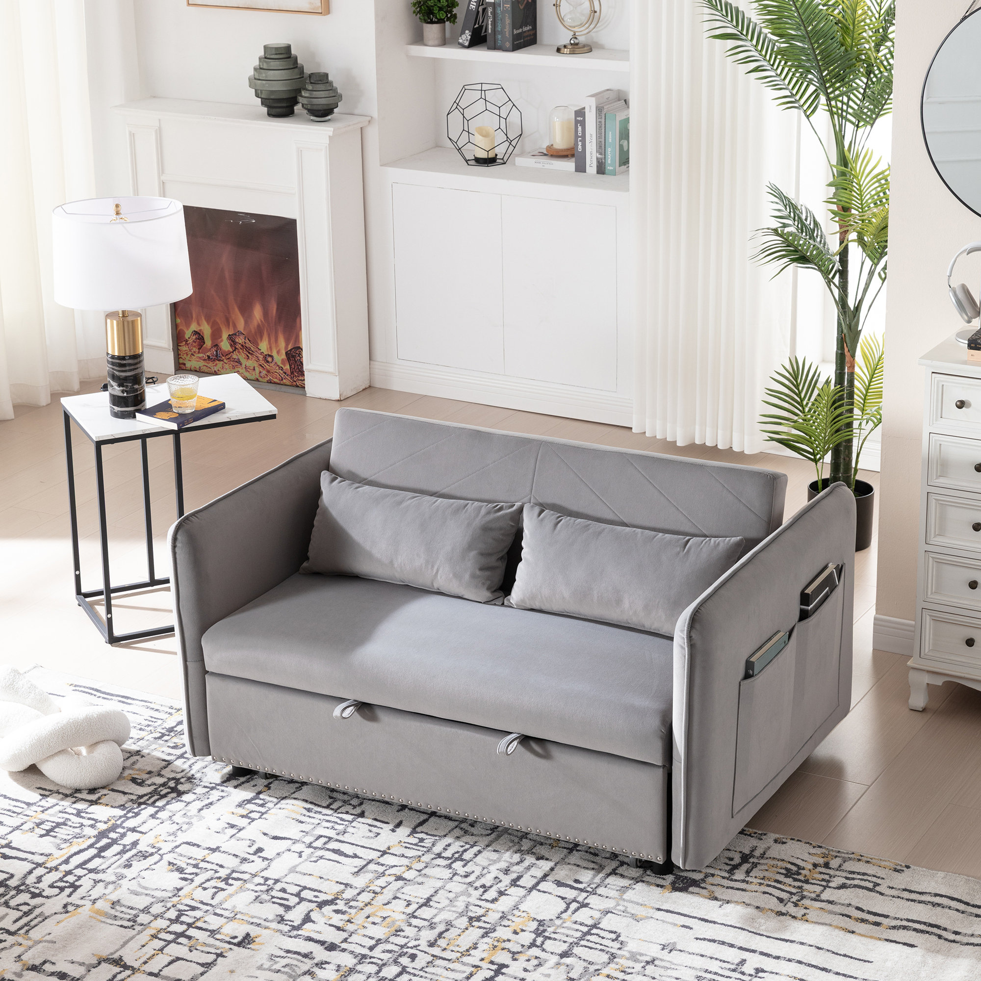 Latitude Run® 3 in 1 Convertible Sleeper Futon Sofa Bed - Wayfair Canada