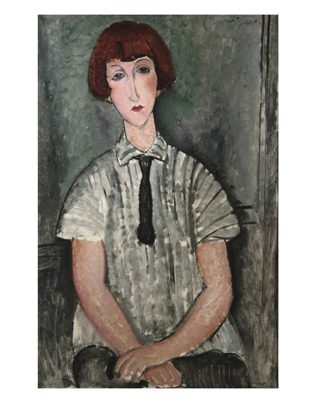 1000Museums Young Girl in a Striped Shirt by Amedeo Modigliani - Giclee Print - Wayfair Canada