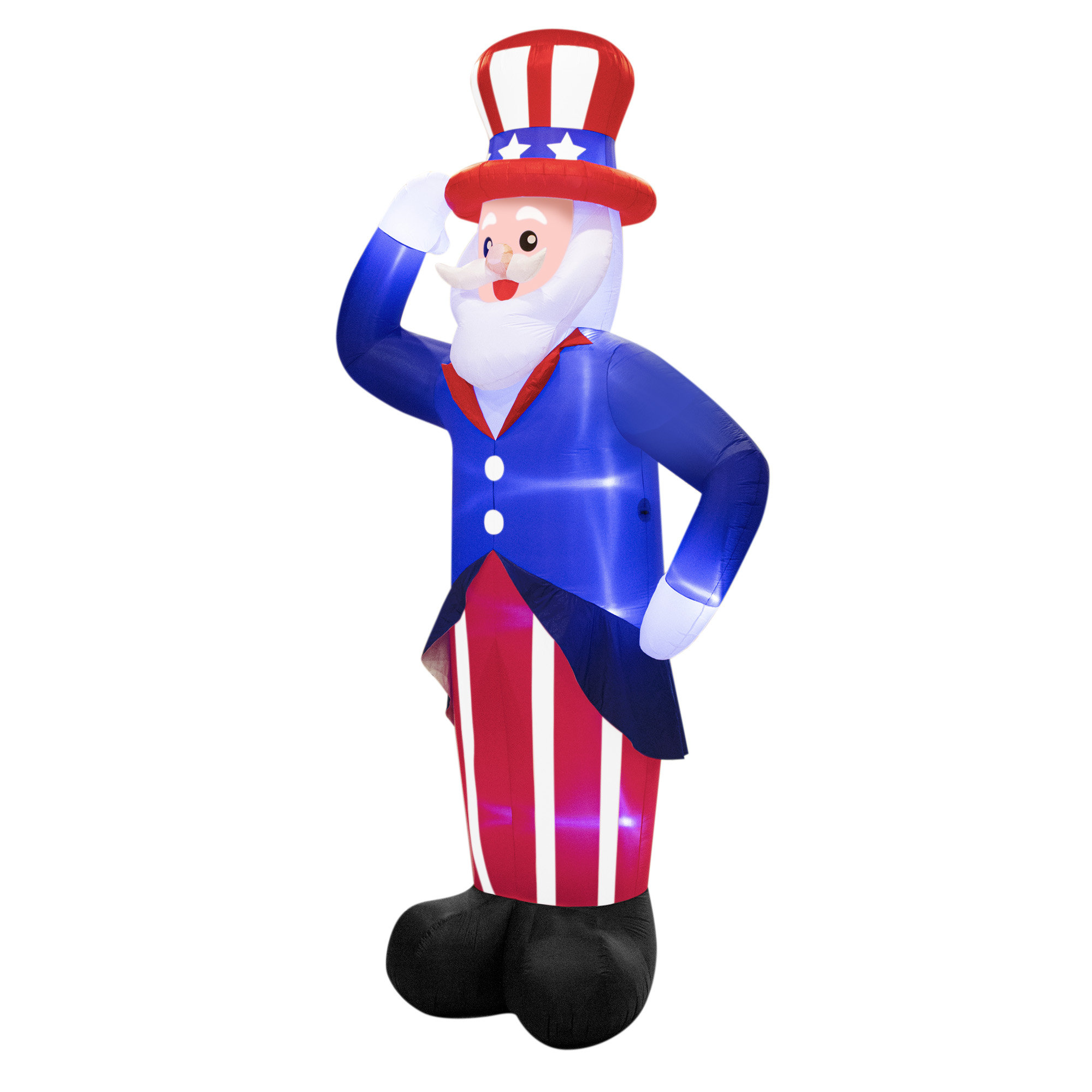 The Holiday Aisle® Geoppo Uncle Sam Inflatable | Wayfair