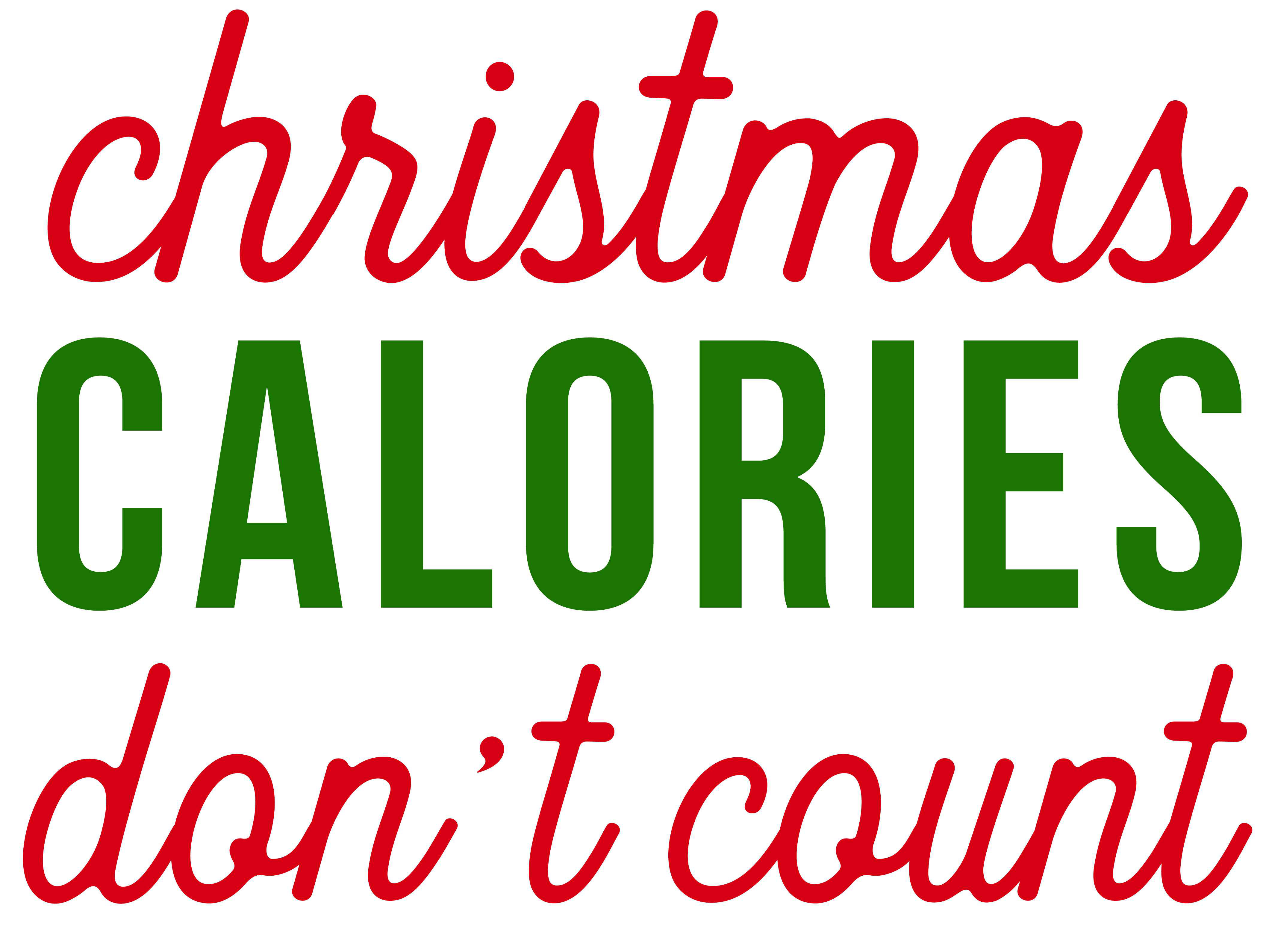 The Holiday Aisle® Christmas Calories Dont Count - Wayfair Canada