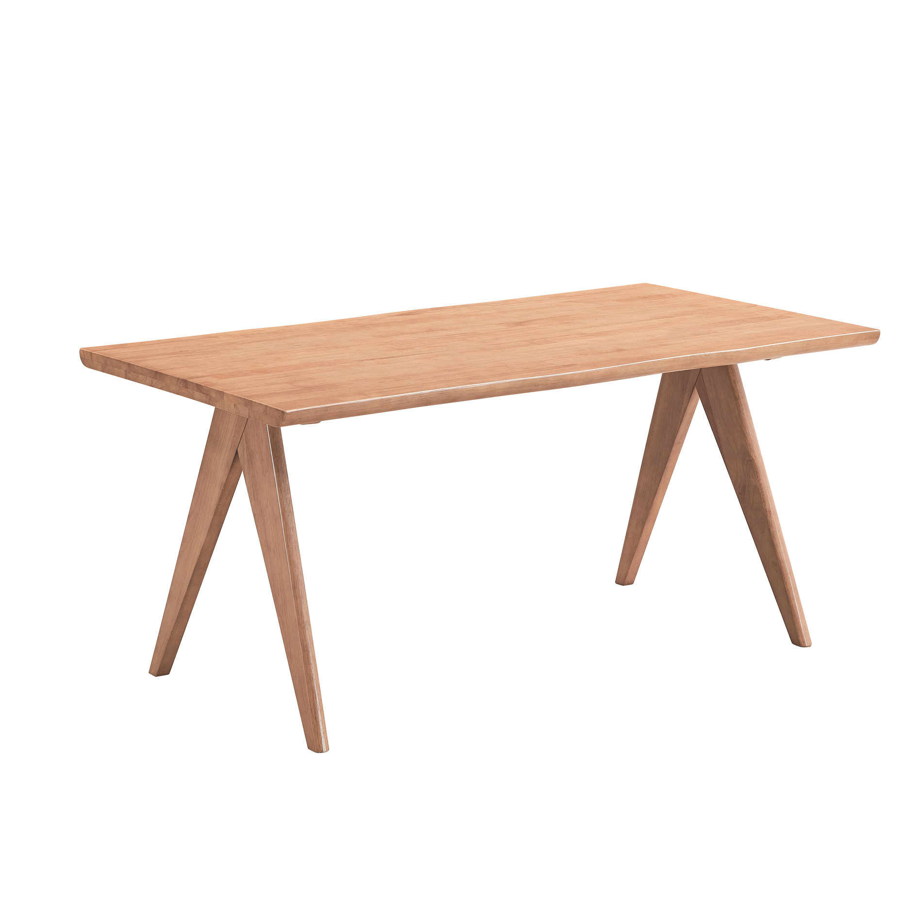 Latitude Run® Modern Dining Table In Natural - Ample Space For Outdoor ...