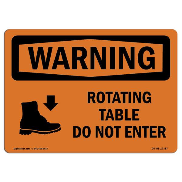 SignMission Rotating Table Do Not Enter Sign | Wayfair
