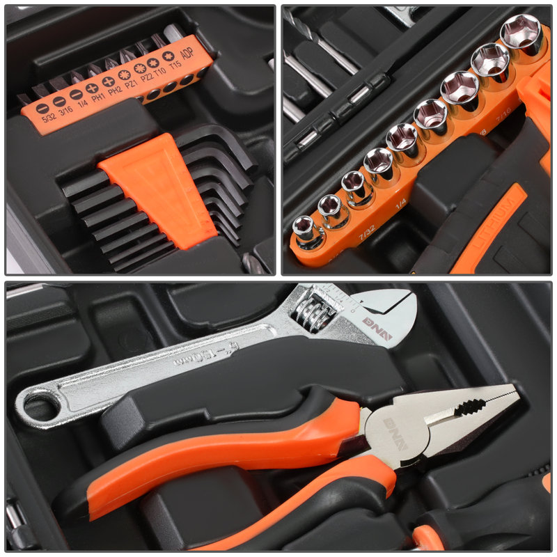 DNA Motoring 11" Portable Household Hand Tool Box & Reviews | Wayfair