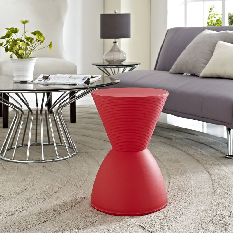 Wrought Studio™ Haste Backless Stool In Red | Wayfair