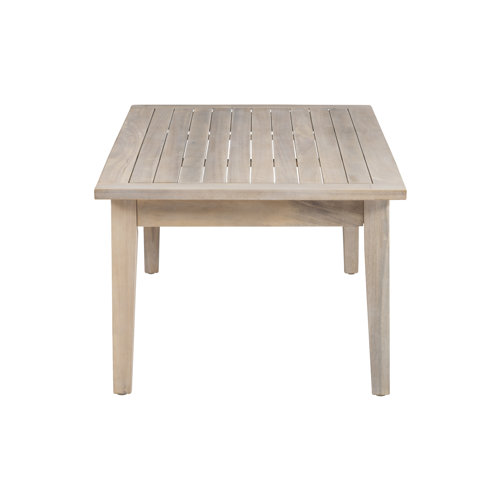Joss & Main Amina Outdoor Solid Wood Acacia Rectangular Coffee Table ...