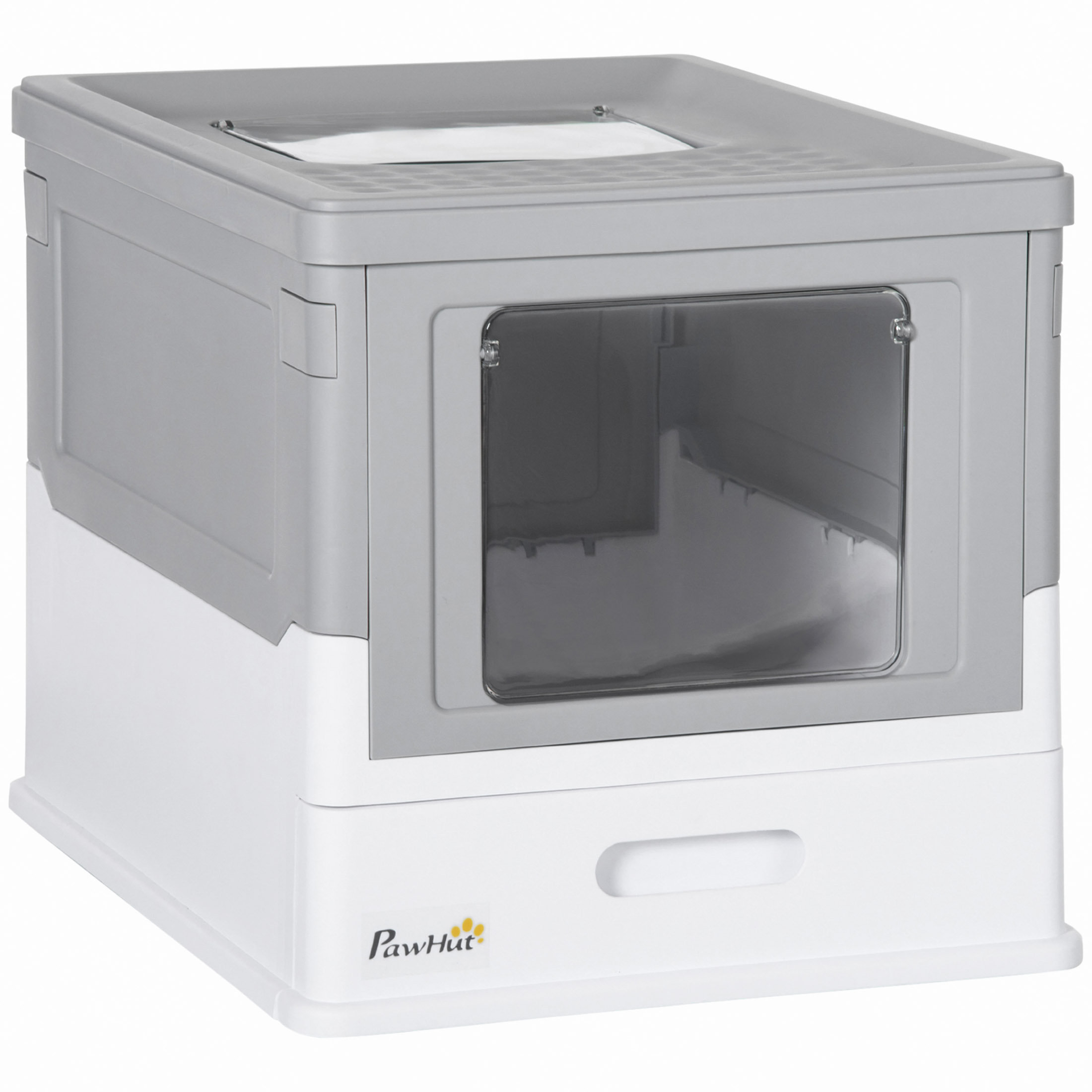 George Oliver Fully Enclosed Cat Litter Box With Scoop, Hooded Cat ...