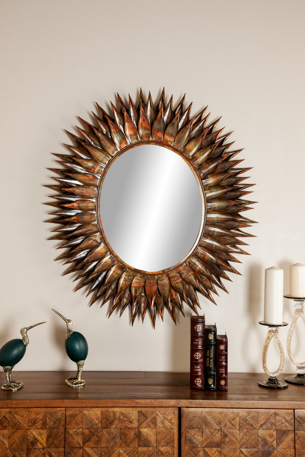 World Menagerie Heidrick Eclectic Spiked Accent Mirror | Wayfair