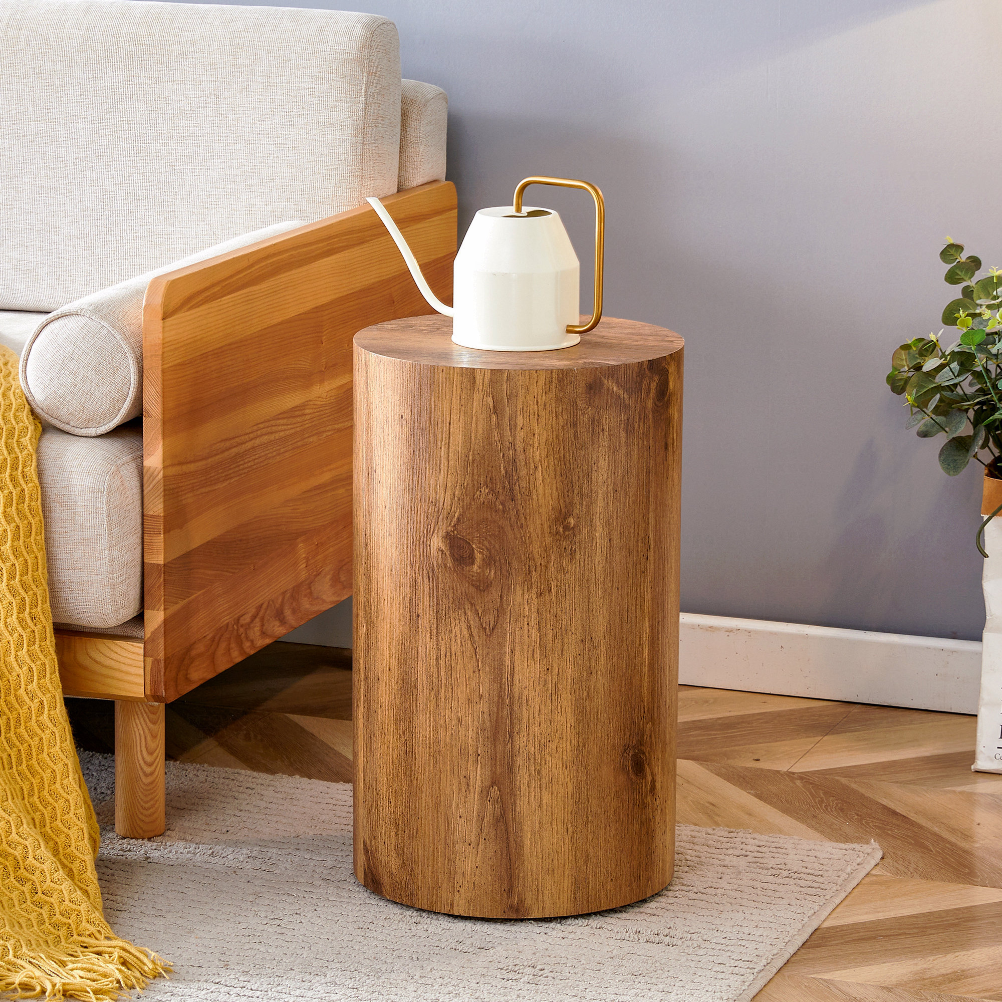 George Oliver The Cylindrical Table With Its Patterned Design Can Be ...