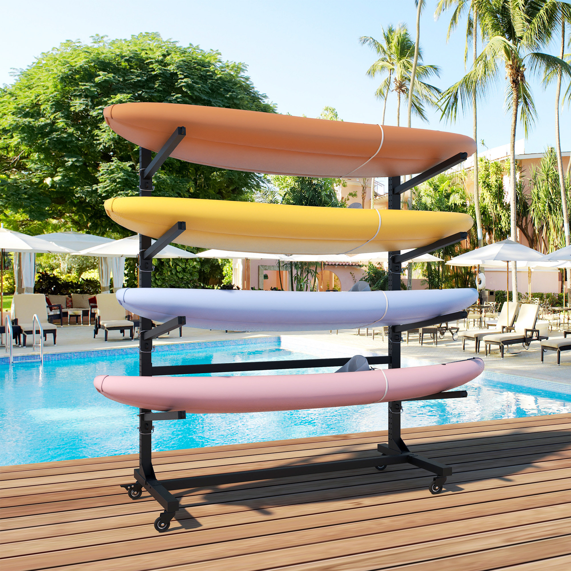 WFX Utility™ Freestanding Kayak and SUP Outdoor Storage Rack, Heavy ...