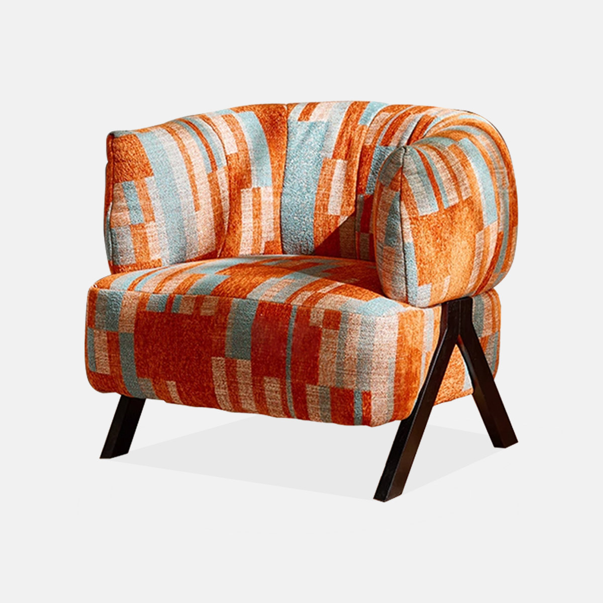 Orren Ellis American Mid-Century Solid Wood Retro Single Sofa Chair ...