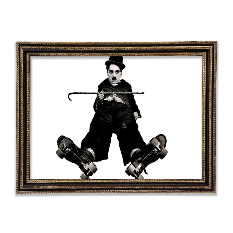 Rosalind Wheeler Charlie Chaplin Ice Rink - Single Picture Frame Art ...