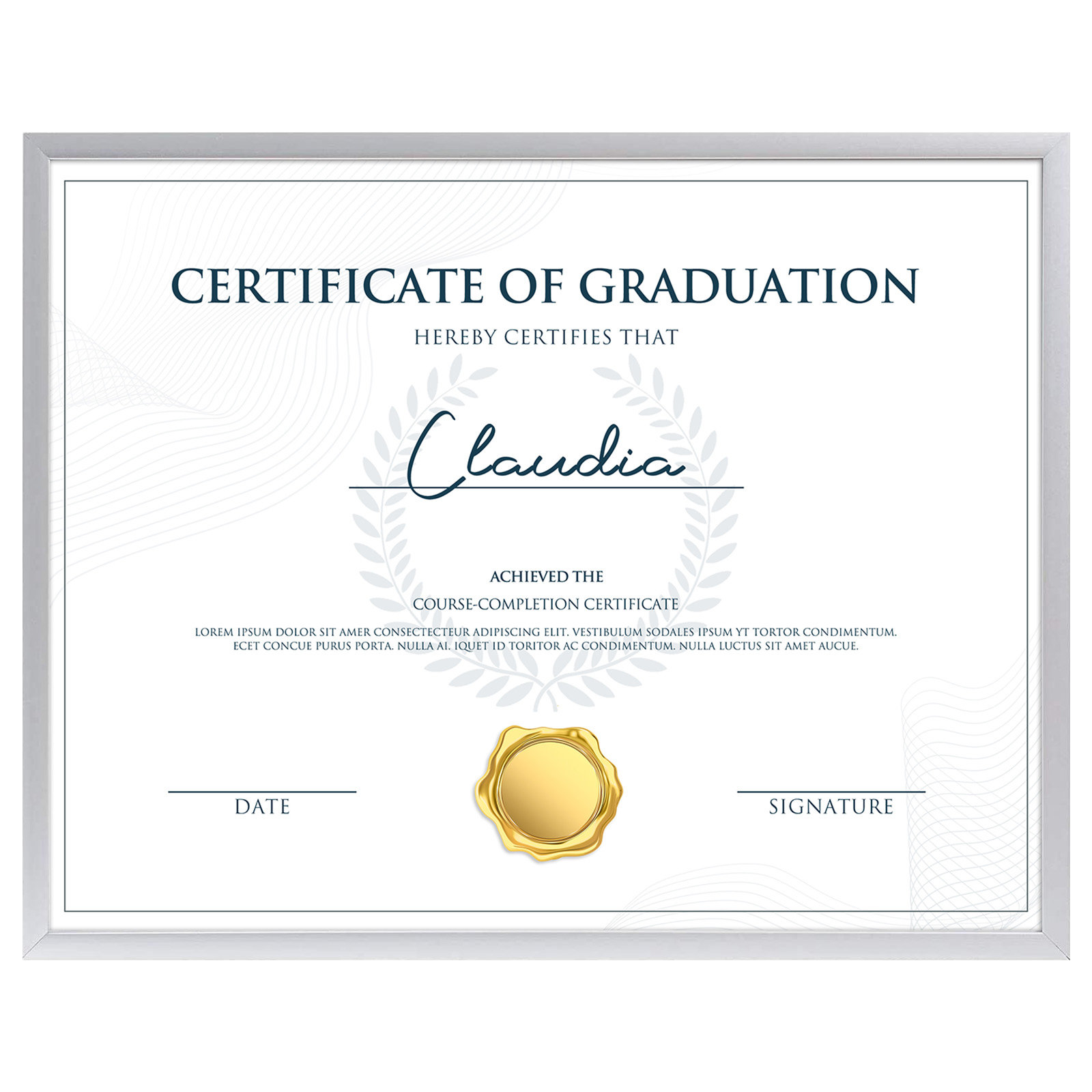 Latitude Run® Brookstead 8.5x11 Picture Frame in Silver, Diploma Frame ...