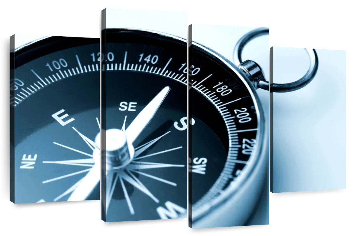 Breakwater Bay Aletra Large Metal Compass | Wayfair