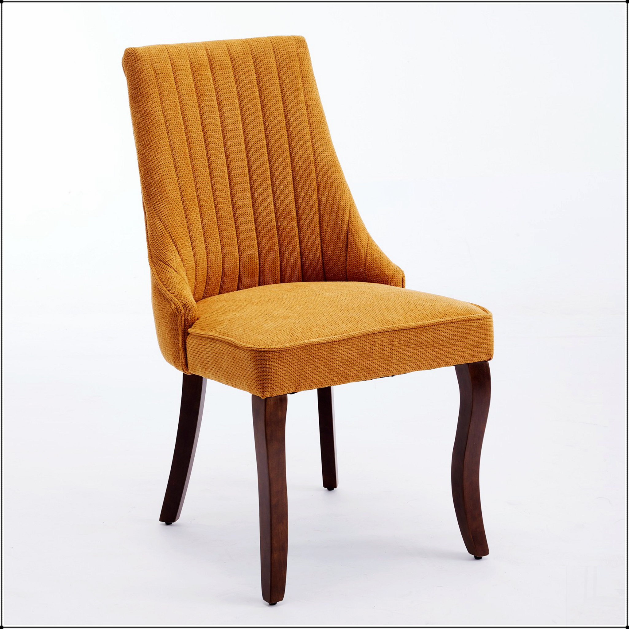 Red Barrel Studio® Cloth Flocking Linen Dining Chairs Channel Kitchen ...