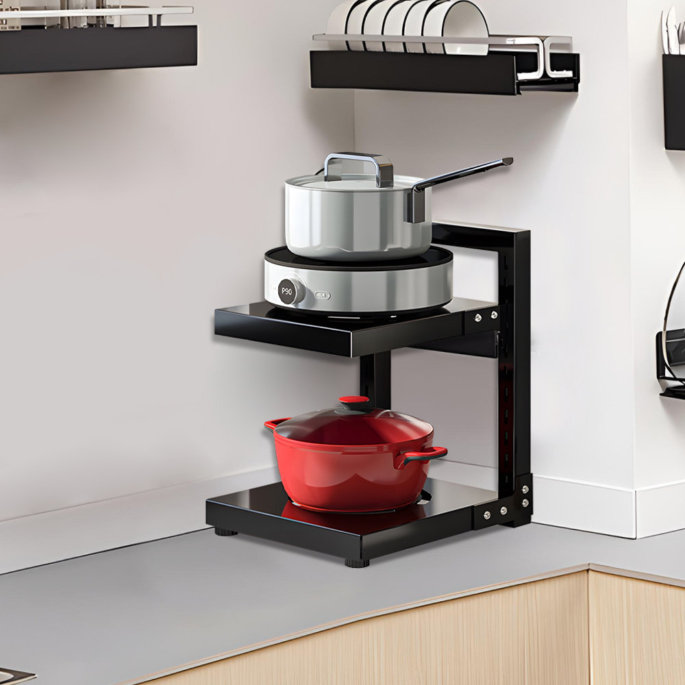 Prep & Savour Steel Rectangle Freestanding Pot Rack | Wayfair