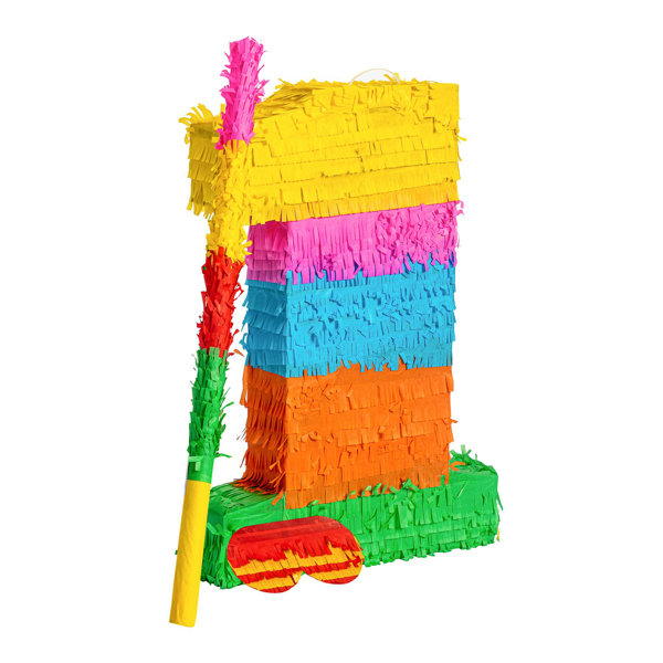 Fax Potato - Pinatas Number 1 Cardboard Pinata, Stick and Blindfold Set ...