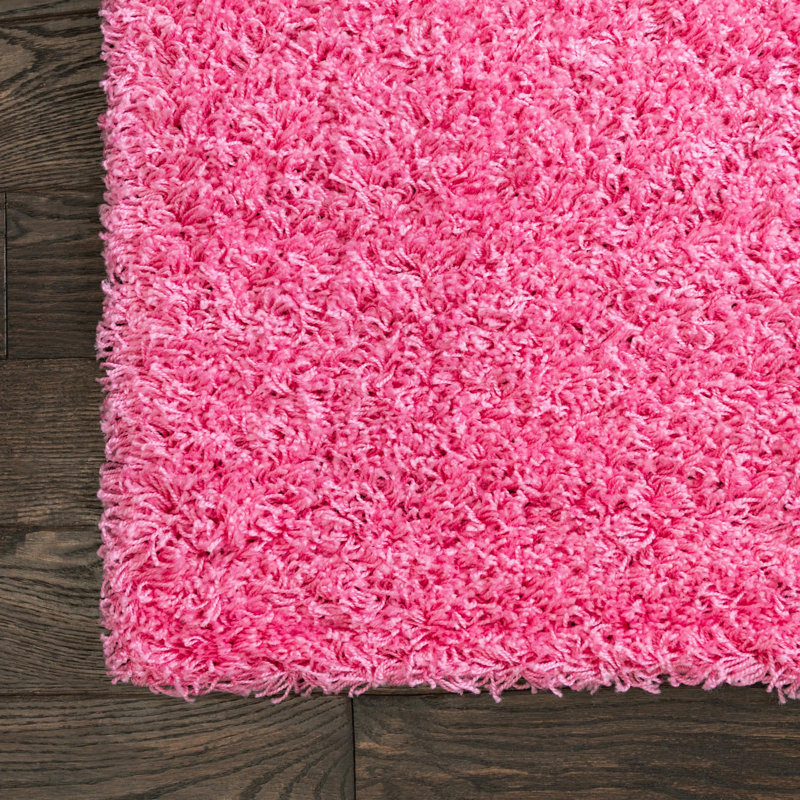 Ebern Designs Angeline Performance Taffy Pink Rug & Reviews | Wayfair