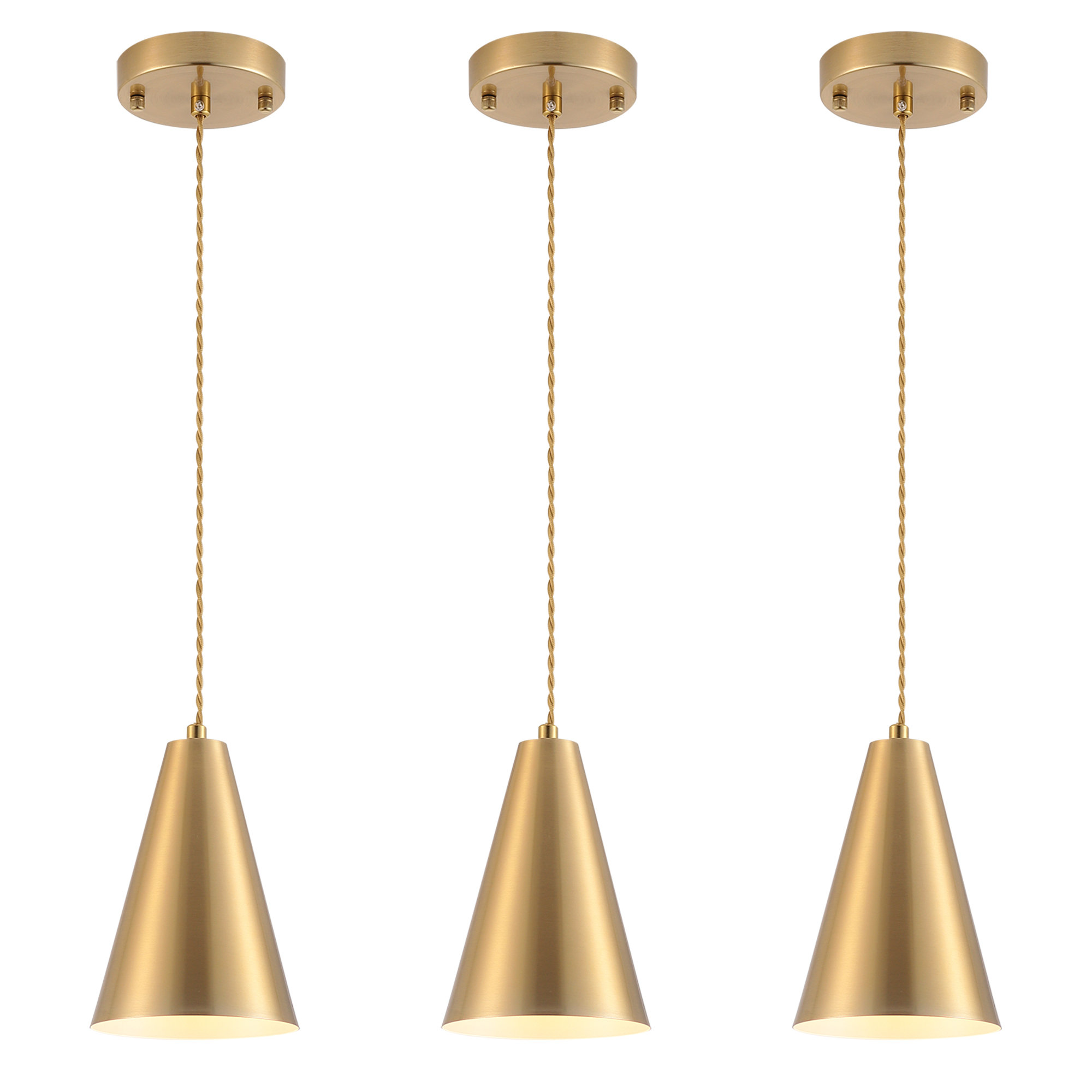 Mercer41 Kylieann Light Gold Pendant | Wayfair