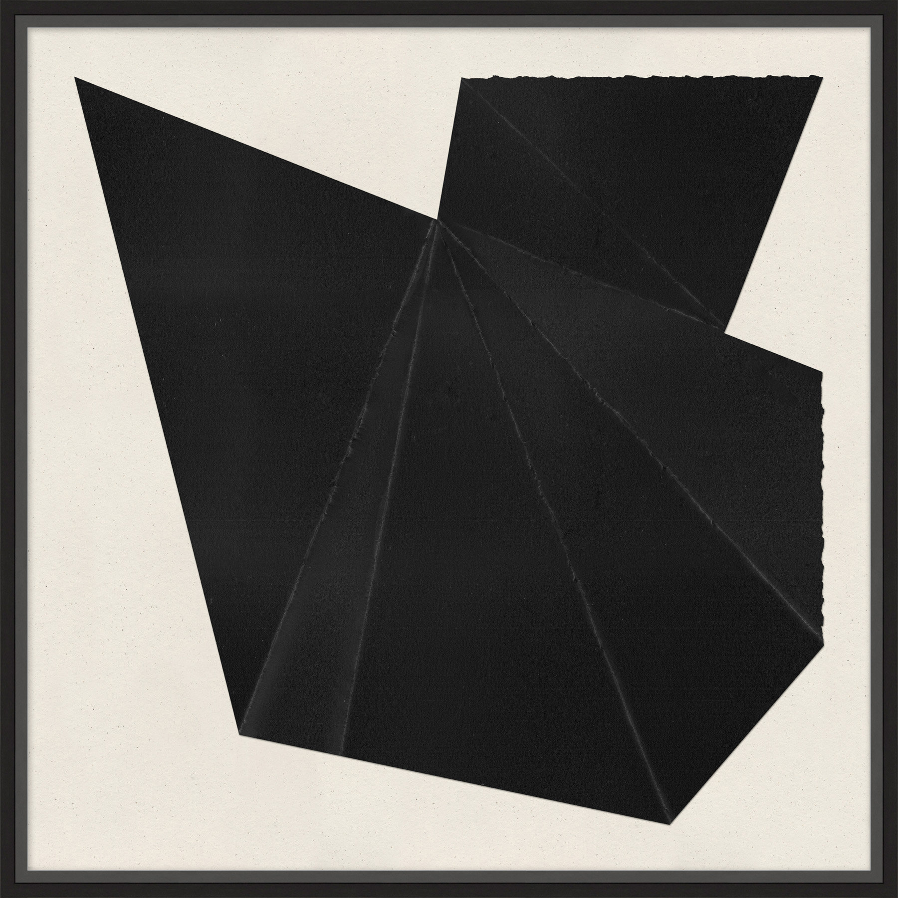 Lillian August Origami 3' Framed Graphic Art Print on Glass | Wayfair