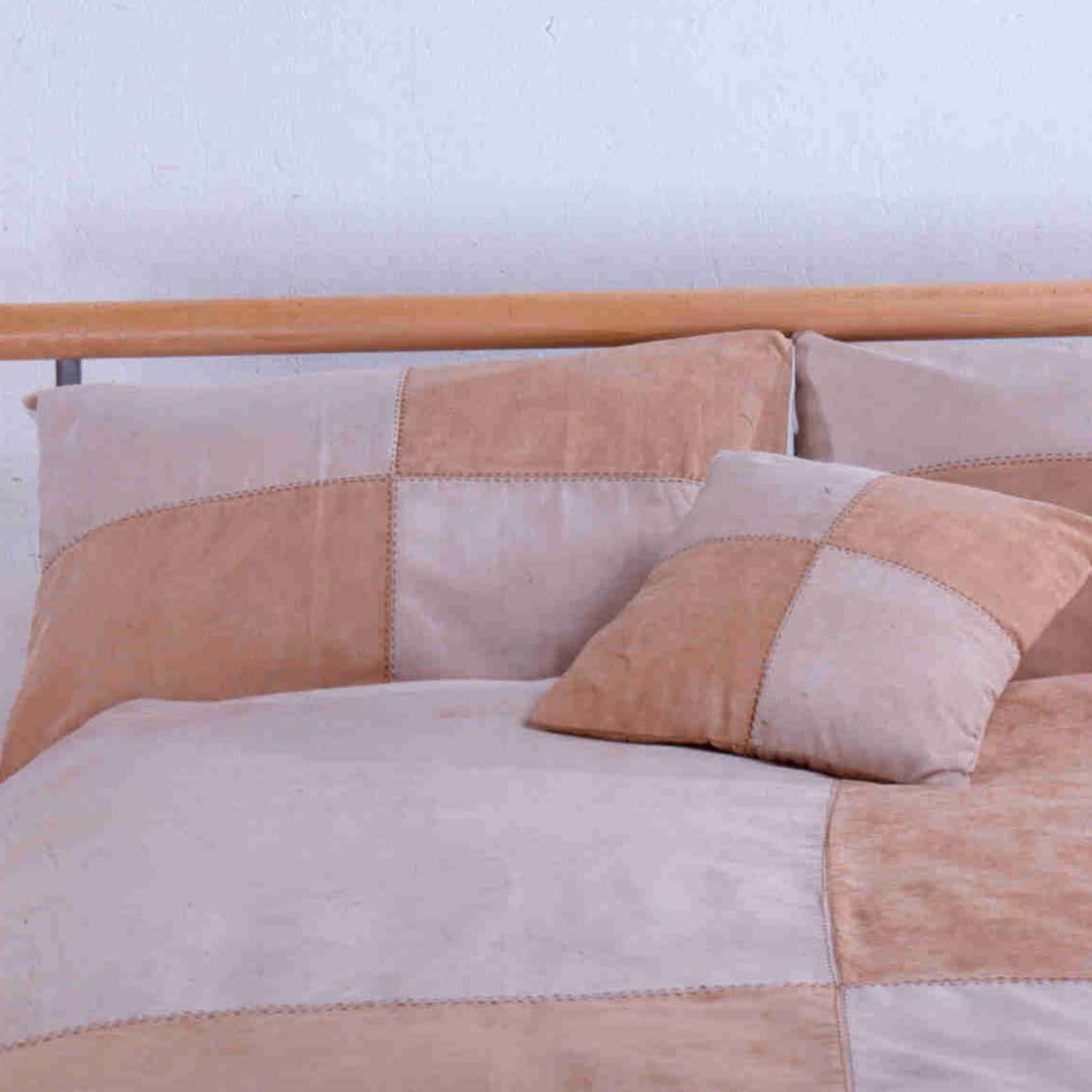 Brambly Cottage Single Bed Suede Panel Natural Duveet Cover ...