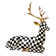 MacKenzie Childs Courtly Check® Outdoor Resting Deer | Perigold