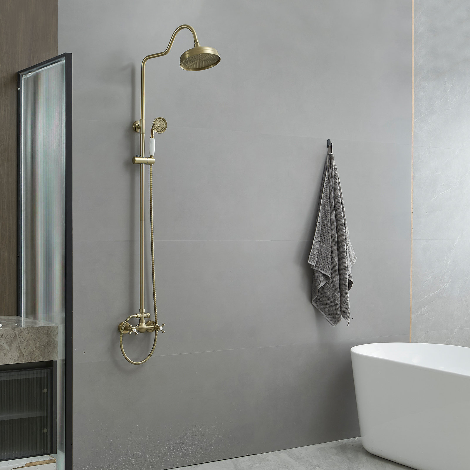 VIBRANTBATH Pressure-Balanced (Temperature And Volume) Shower Faucet ...