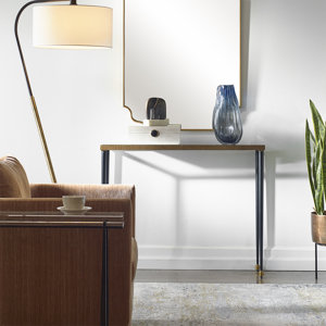 George Oliver Michaele Antique Gold Console Table & Reviews | Wayfair