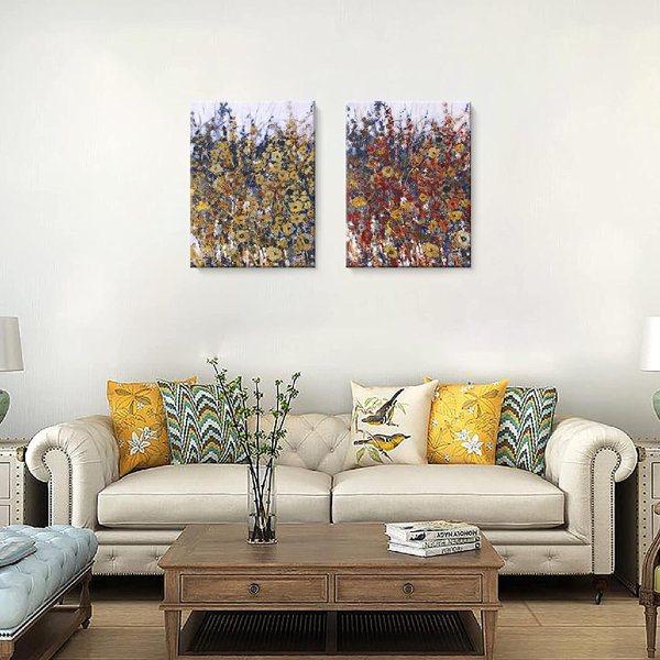 Winston Porter Wall Art Set Framed On Canvas 2 Pieces Print | Wayfair