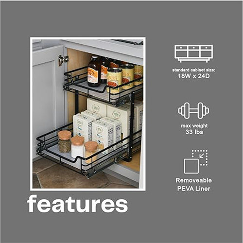 Blind Corner Cabinet Organizer You'll Love | Wayfair