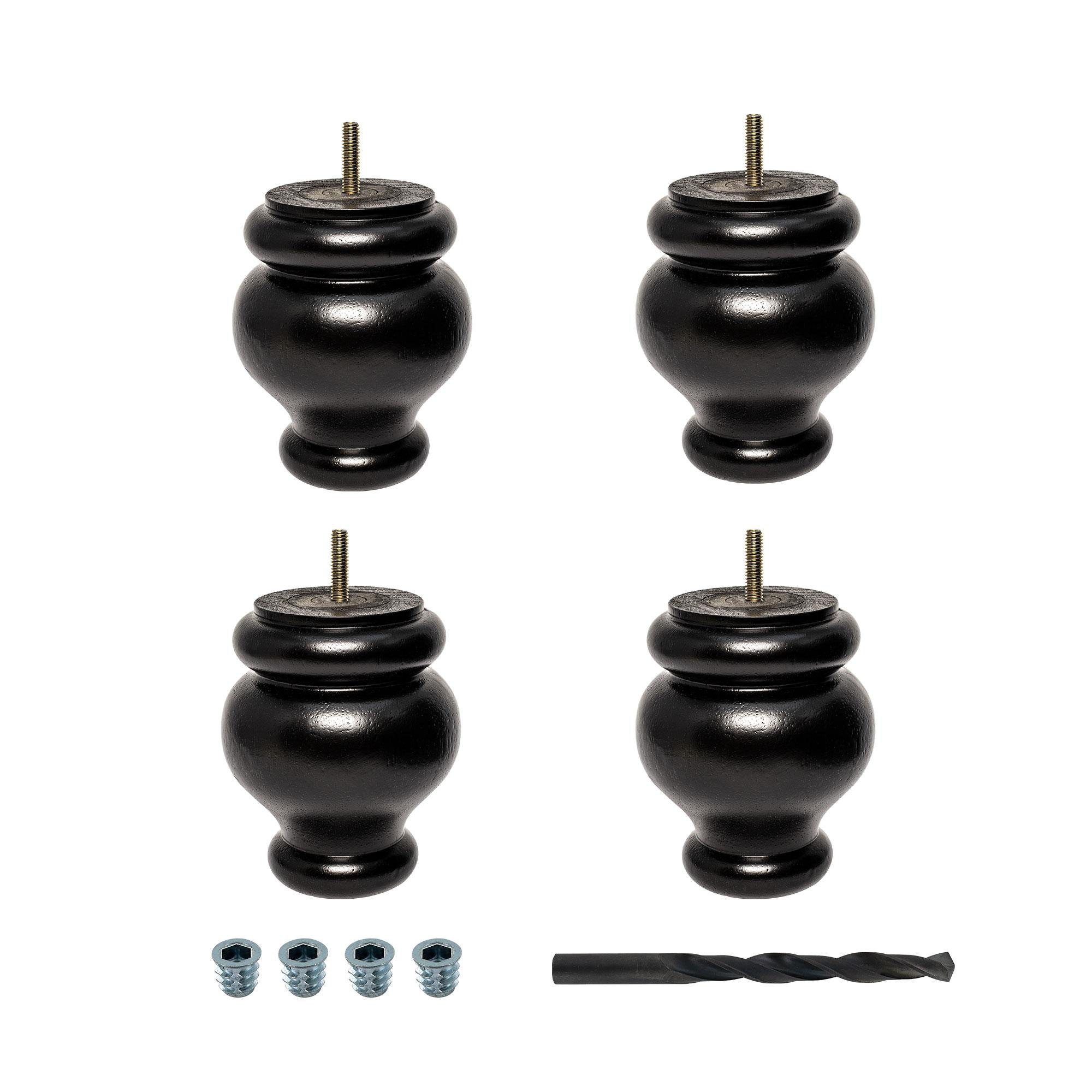 Alcott Hill® 5in H x 4in Dia Stained Cherry Solid Hardwood Sofa and ...