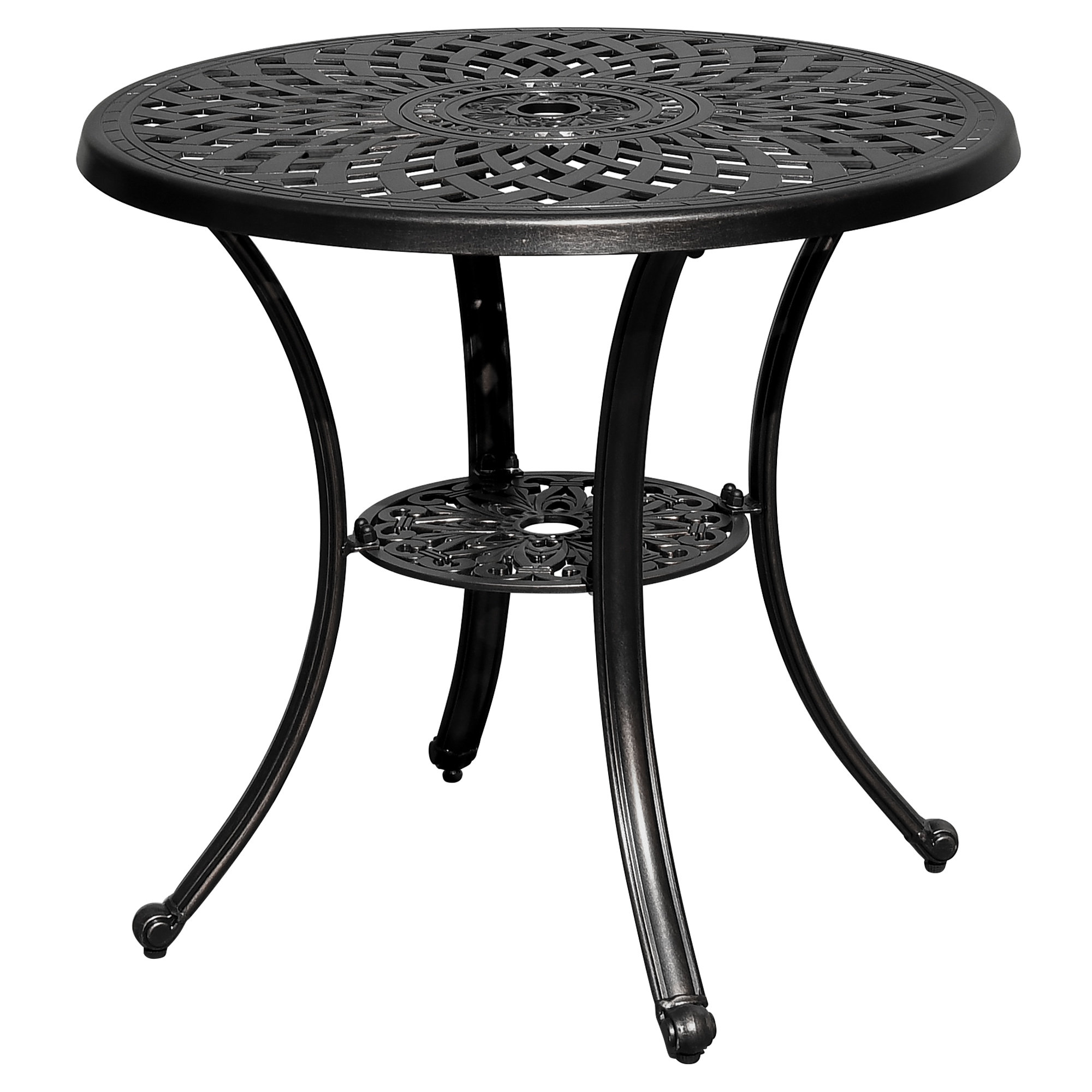Alcott Hill® Outdoor Aluminum Round Dining Table | Wayfair