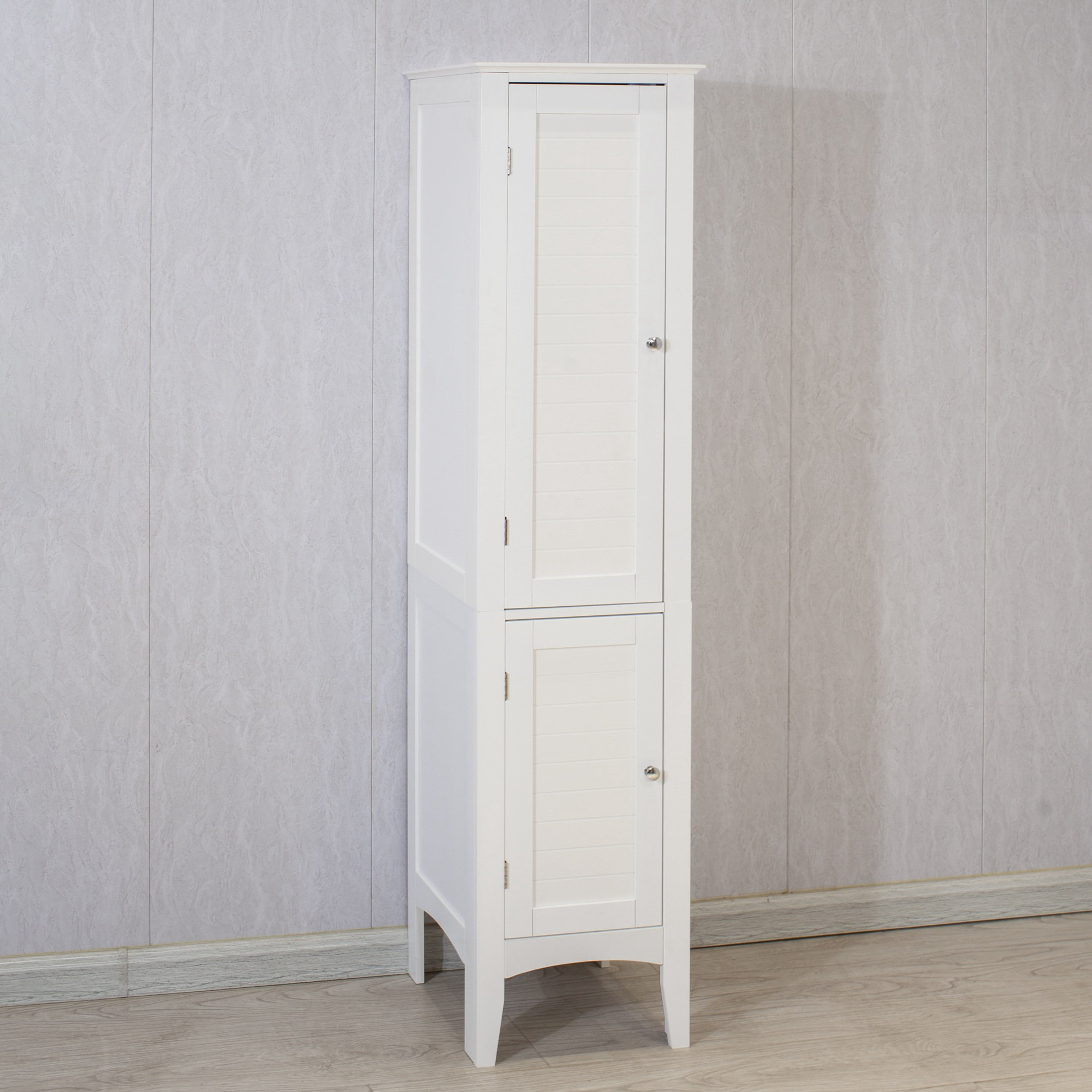 Red Barrel Studio® Tall Narrow Tower Freestanding Cabinet With 2 ...