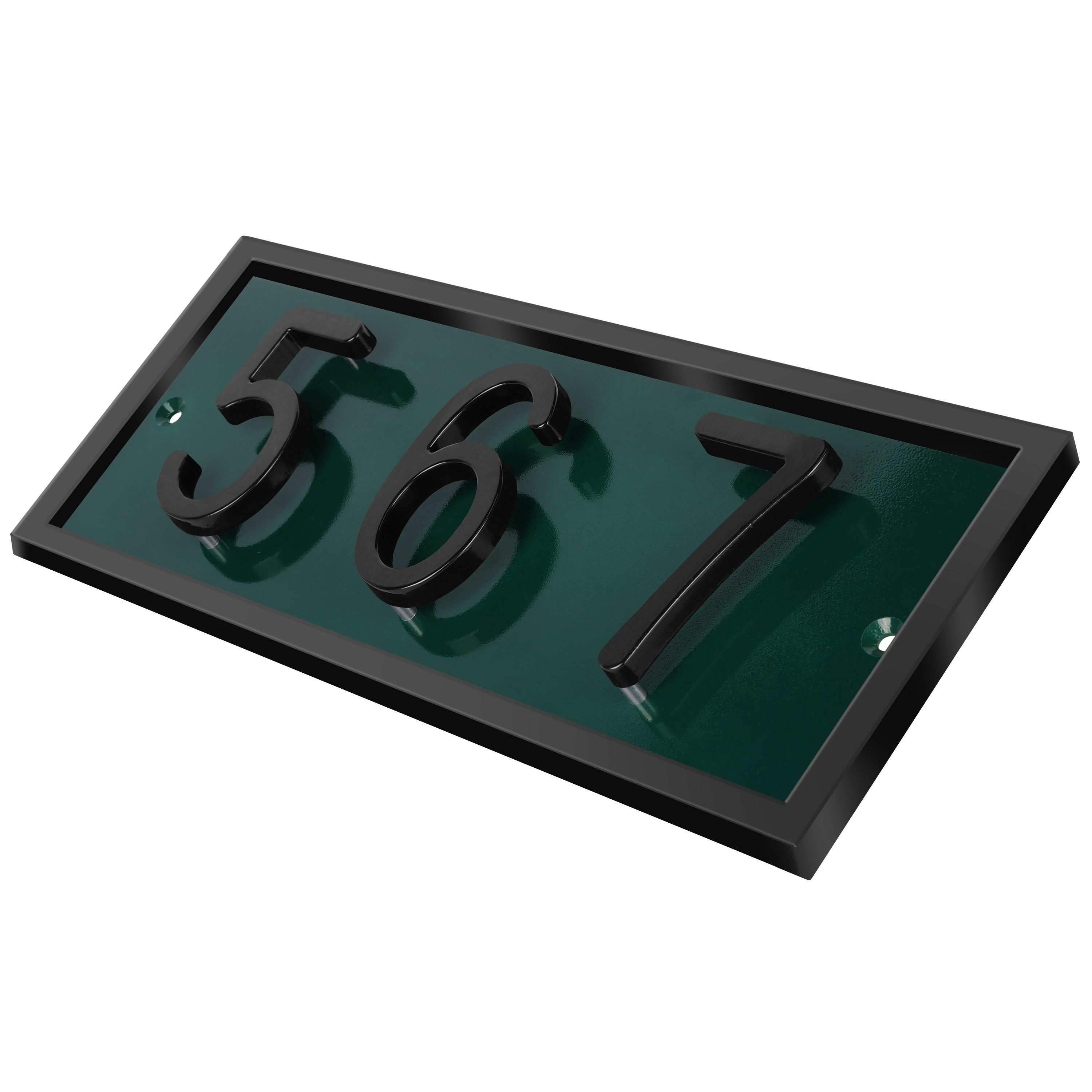 Royal Shade Floating Horizontal AFramed Aluminum Address Plaque ...