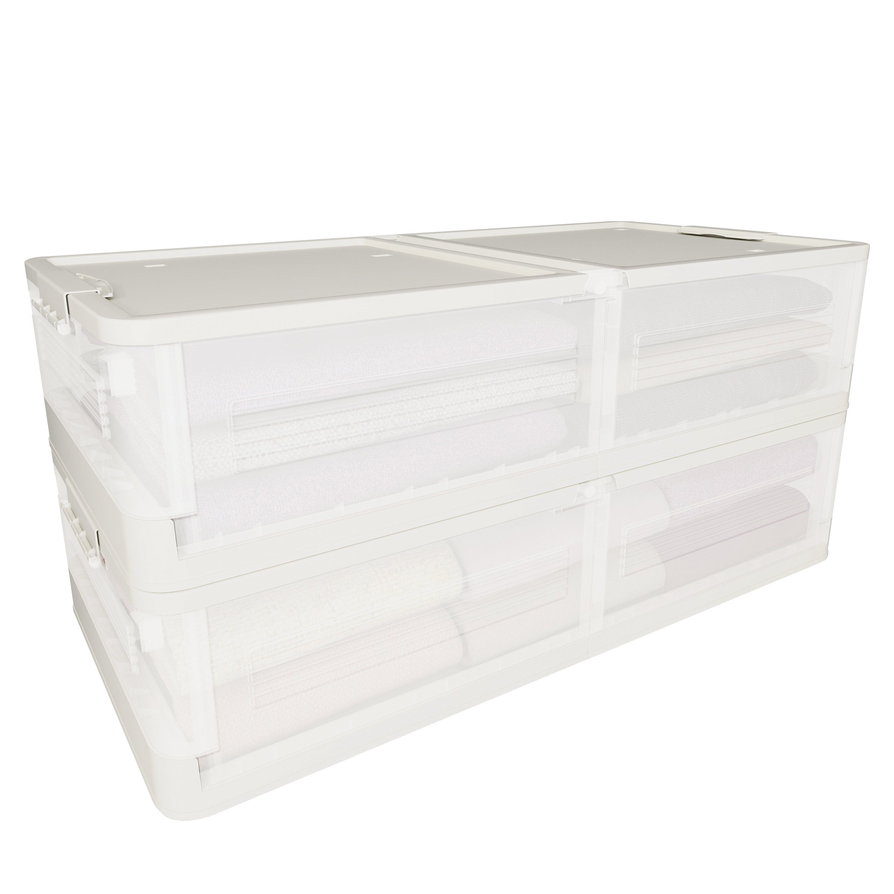 Ivy Bronx Plastic Under Bed Storage Drawers With Wheels-long Underbed ...