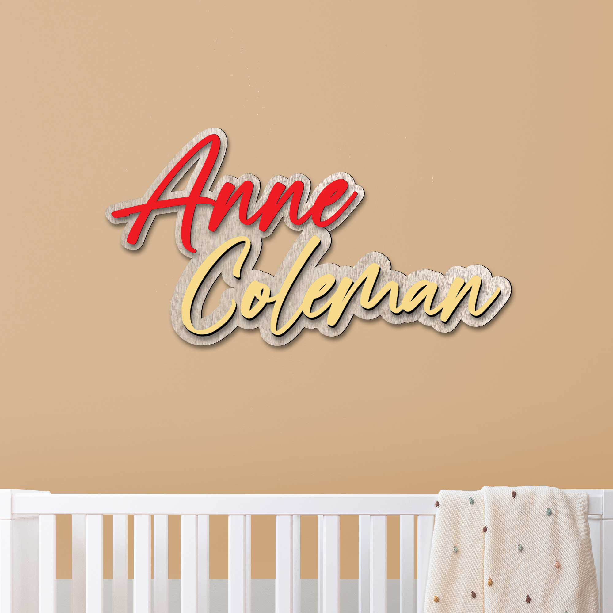 Zoomie Kids Personalized Name Sign Wall Décor | Wayfair