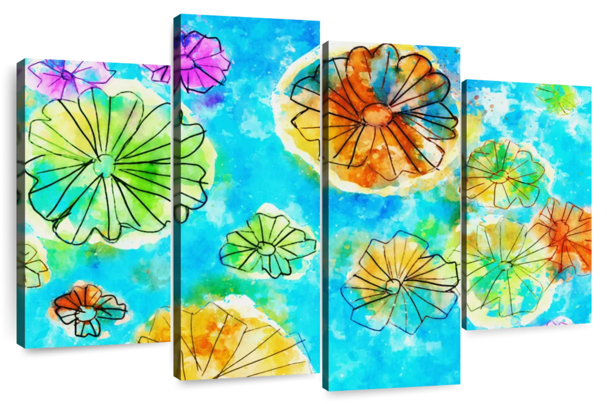 Wade Logan Avery Paper Lilies Floral Abstract - Wayfair Canada