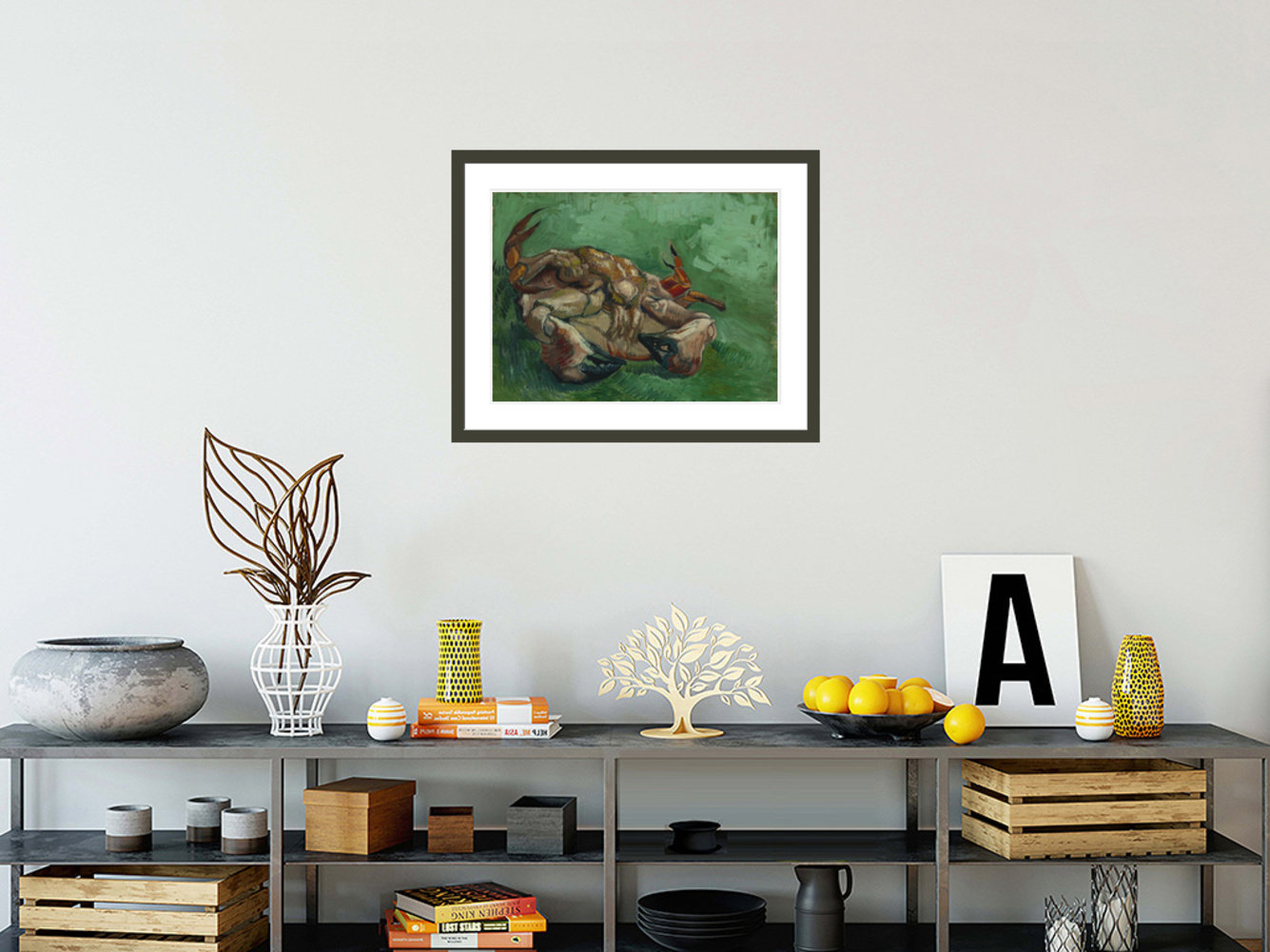 1000Museums A Crab on its Back by Vincent van Gogh -Framed Giclee Print ...