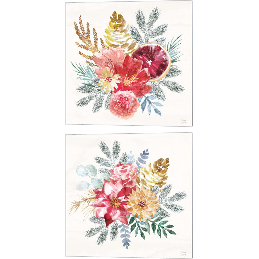 Red Barrel Studio® Holiday Sparkle B by Dina June - 2 Piece Wrapped ...