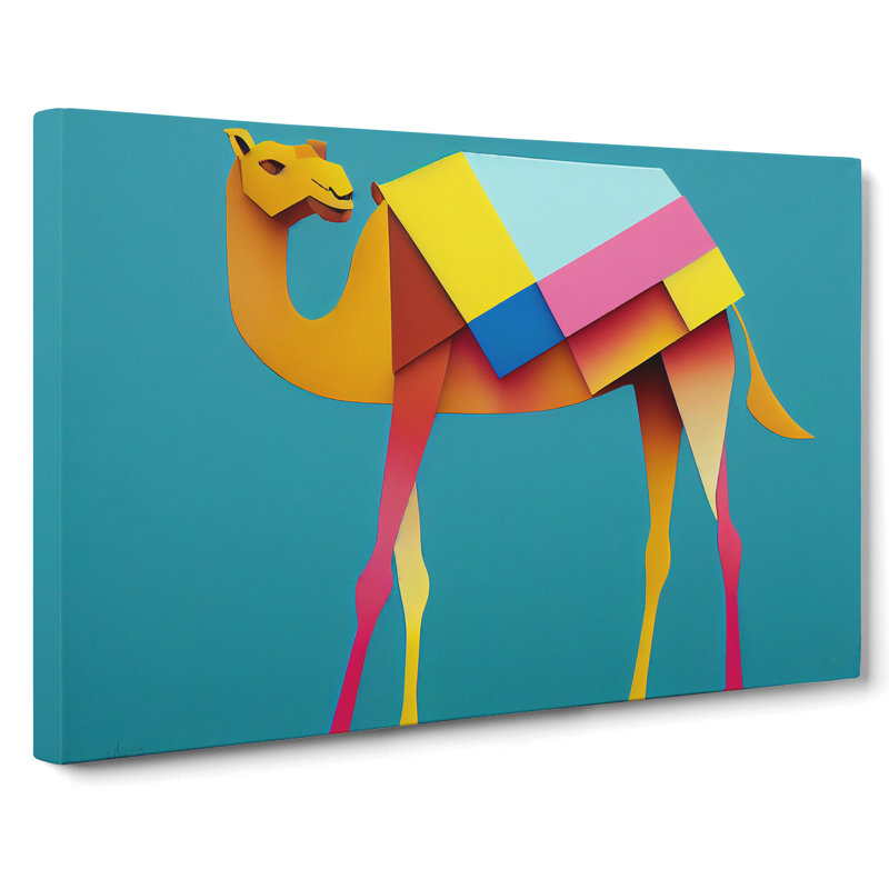 World Menagerie Stunning Camel Abstract - Wrapped Canvas Graphic Art ...