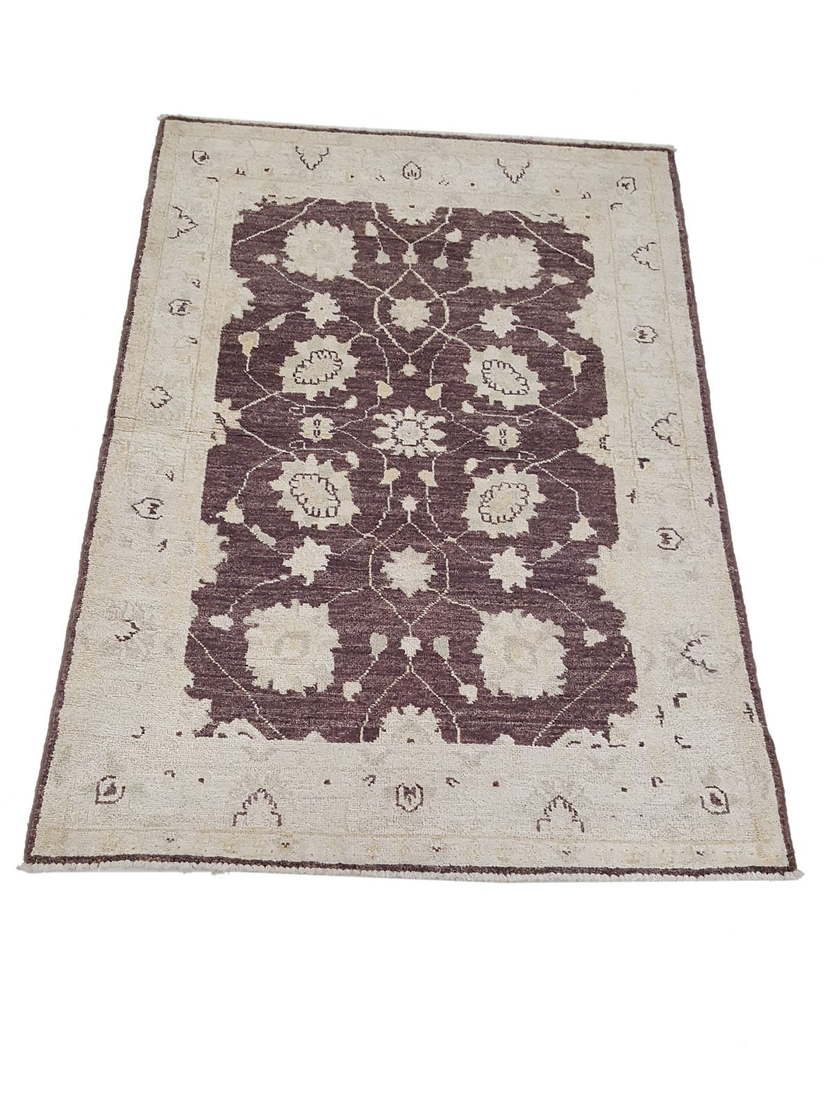 Isabelline Daugherty Hand Knotted 3x5 Brown Rug | Wayfair